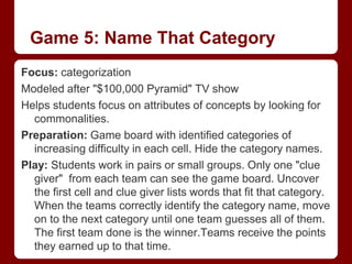 Vocabulary Activities and Games.ppt