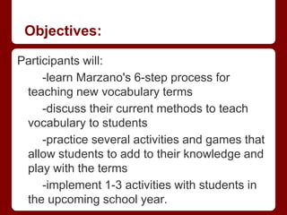 Vocabulary Activities and Games.ppt