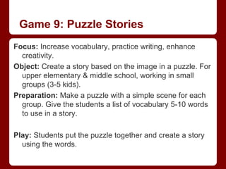 Vocabulary Activities and Games.ppt