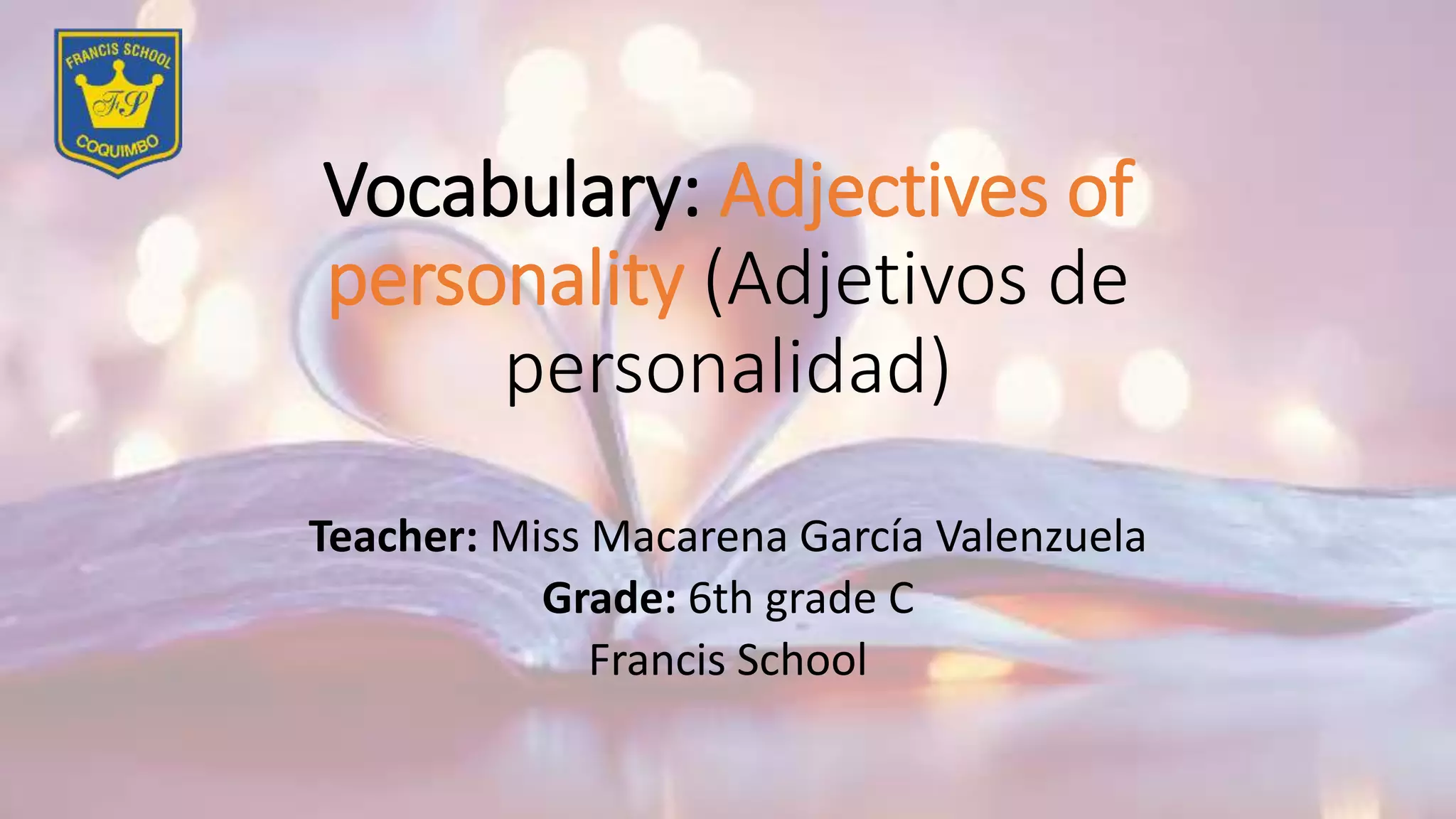 Vocabulary Adjectives of personality.pptx