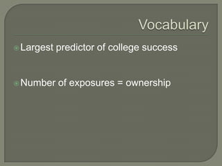 Vocabulary and comprehension techniques powerpoint presentation v2 | PPTX