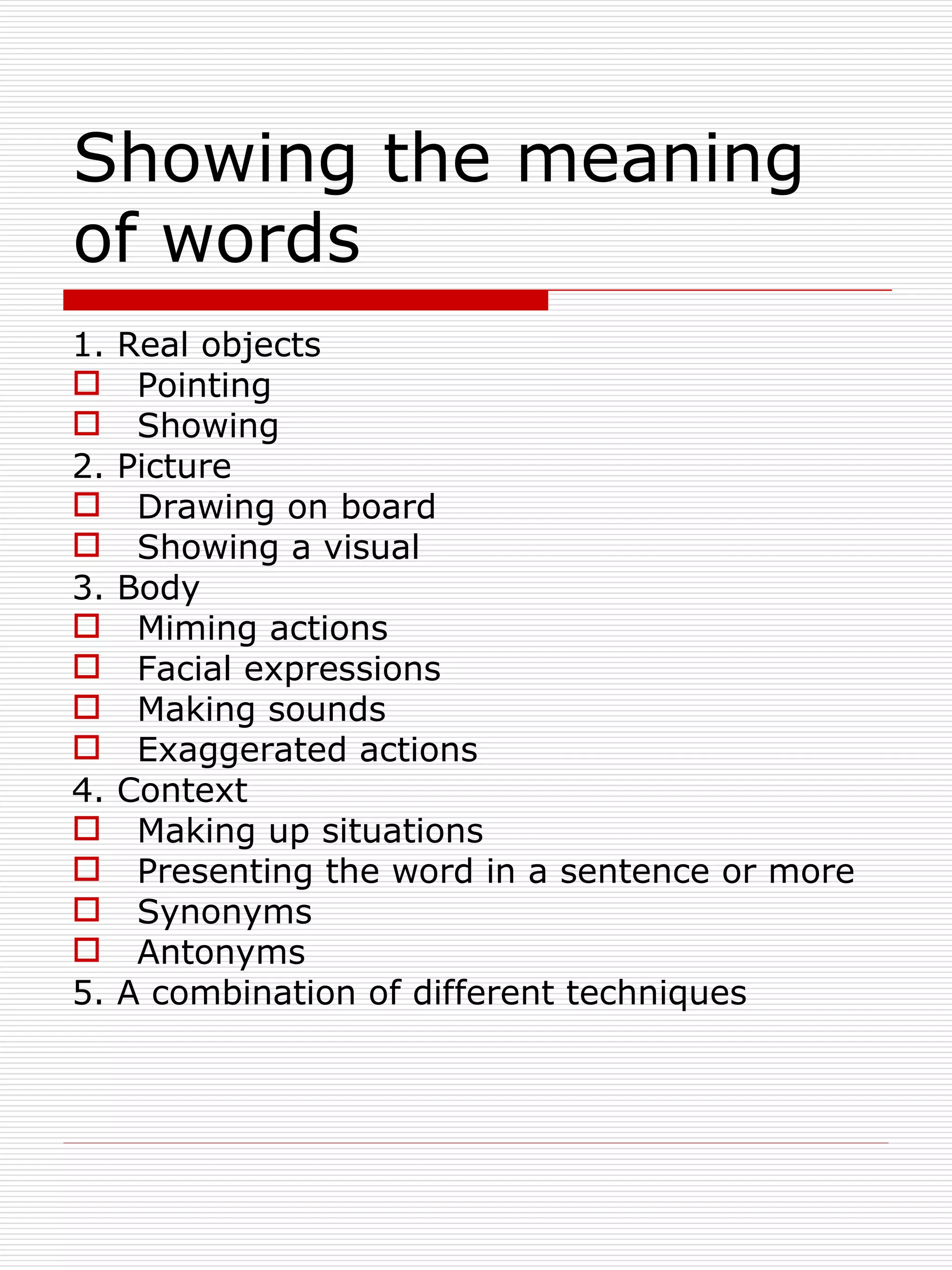 Vocabulary and grammar presentation | PPT