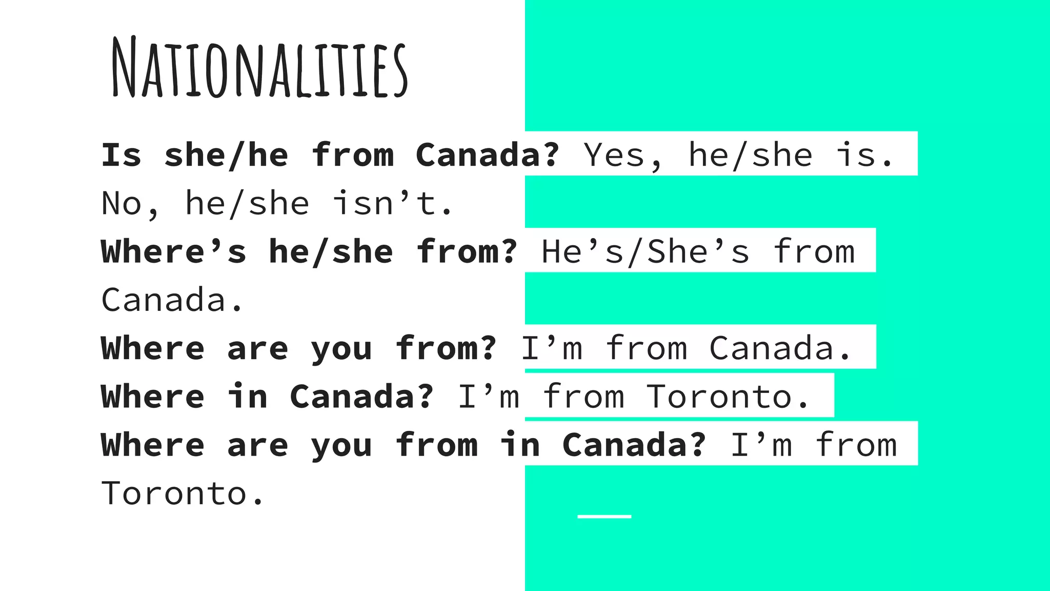 Vocabulary ask questions nationalities | PPT