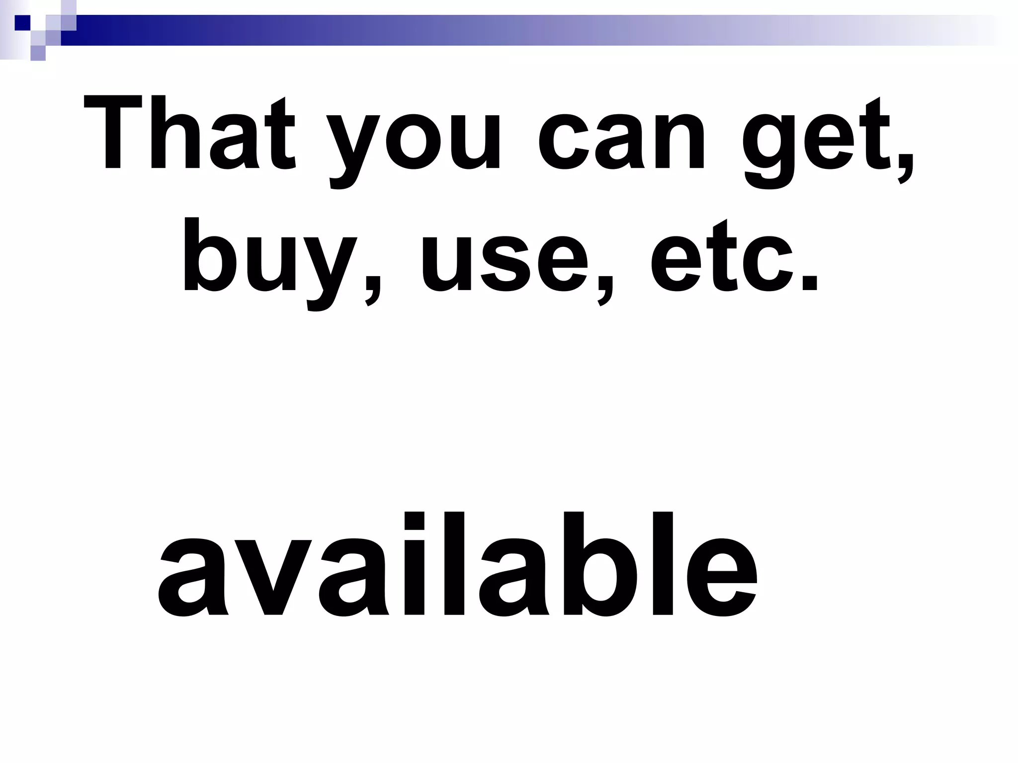 Vocabulary b slim | PPT