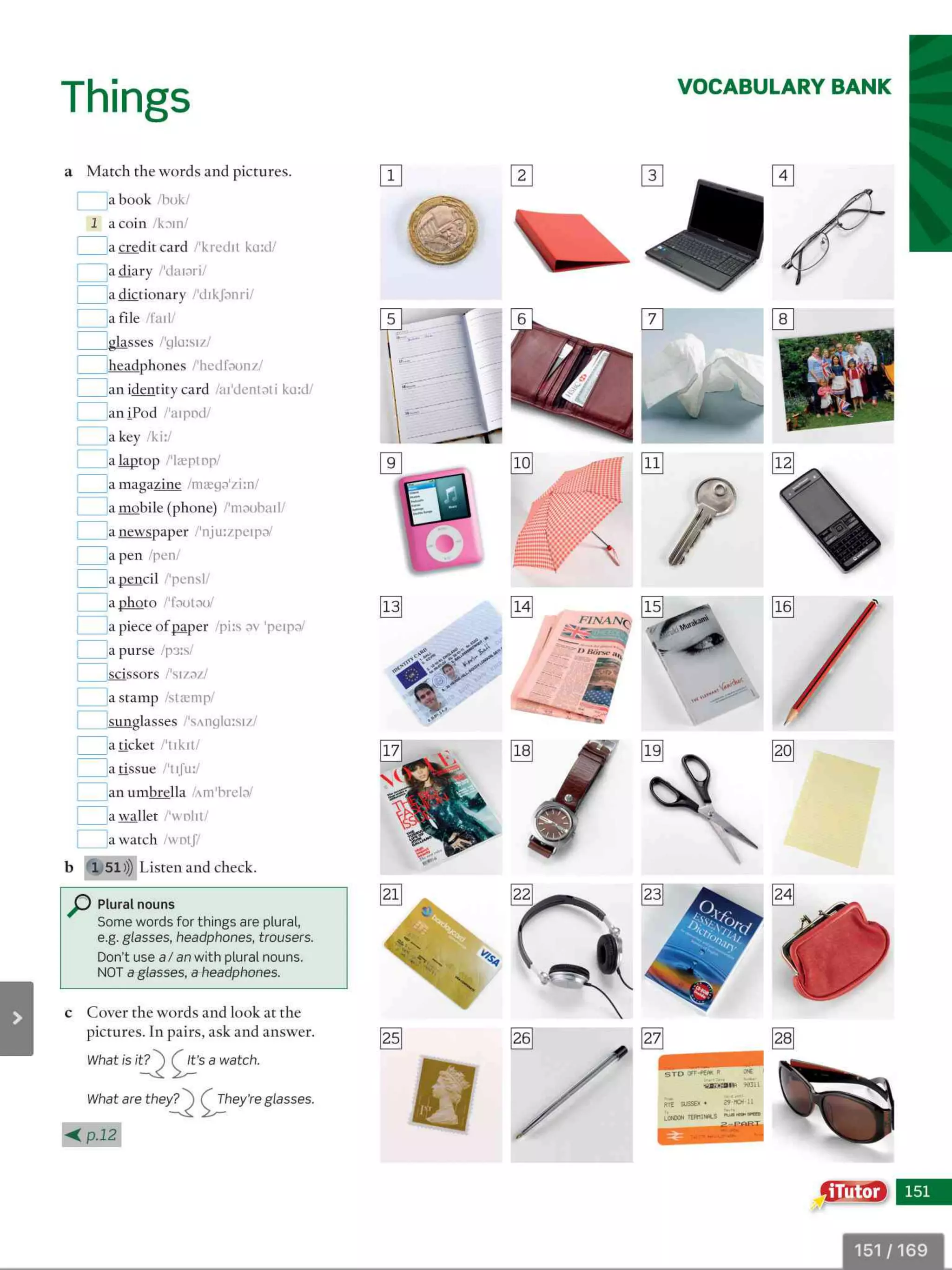 Vocabulary bank | PDF