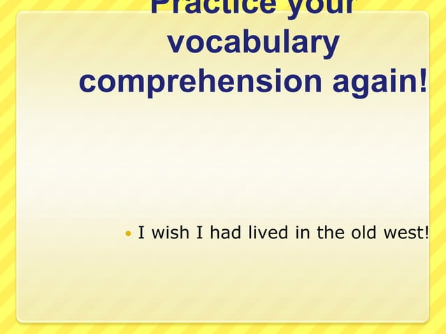 Vocabulary Boss Of The Plains | PPSX