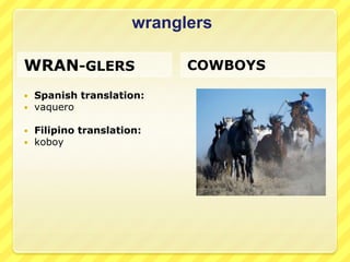 Vocabulary Boss Of The Plains | PPT