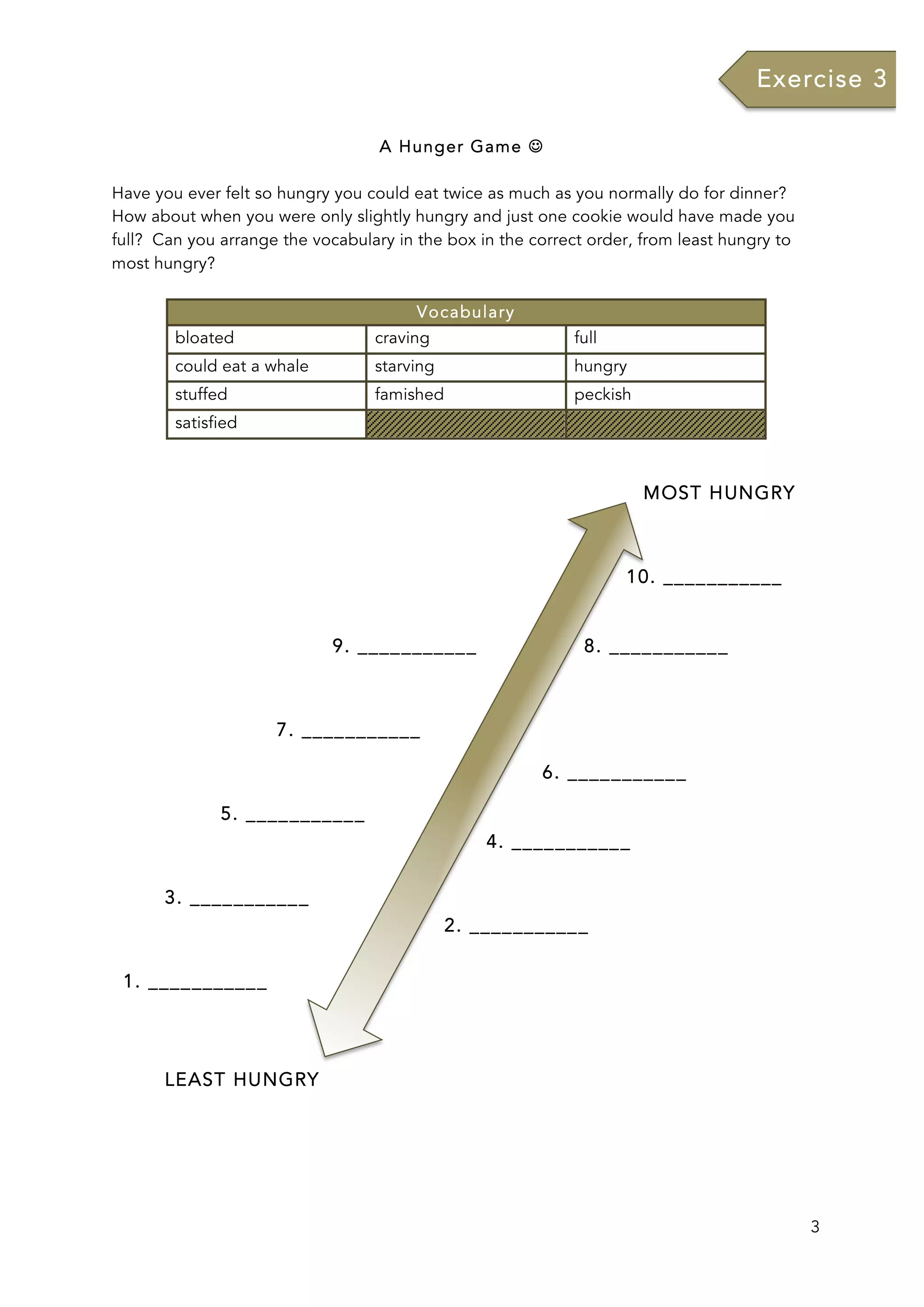English vocabulary builder food preview | PDF