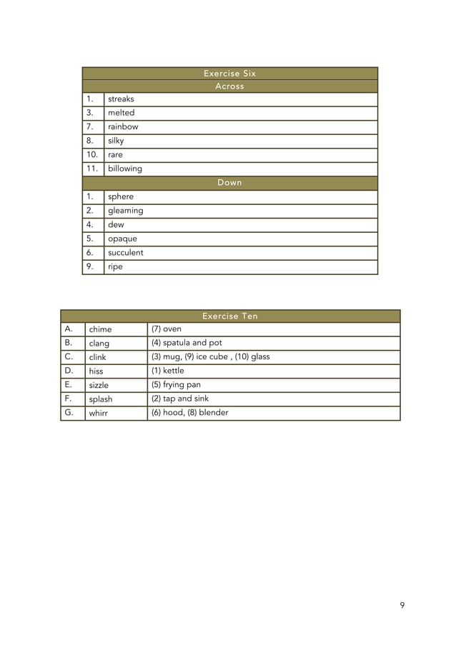 English vocabulary builder food preview | PDF