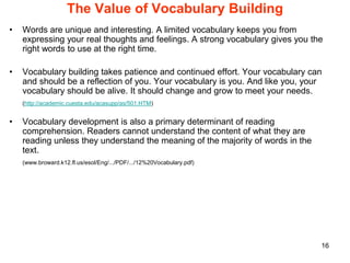 Vocabulary building 12 | PDF
