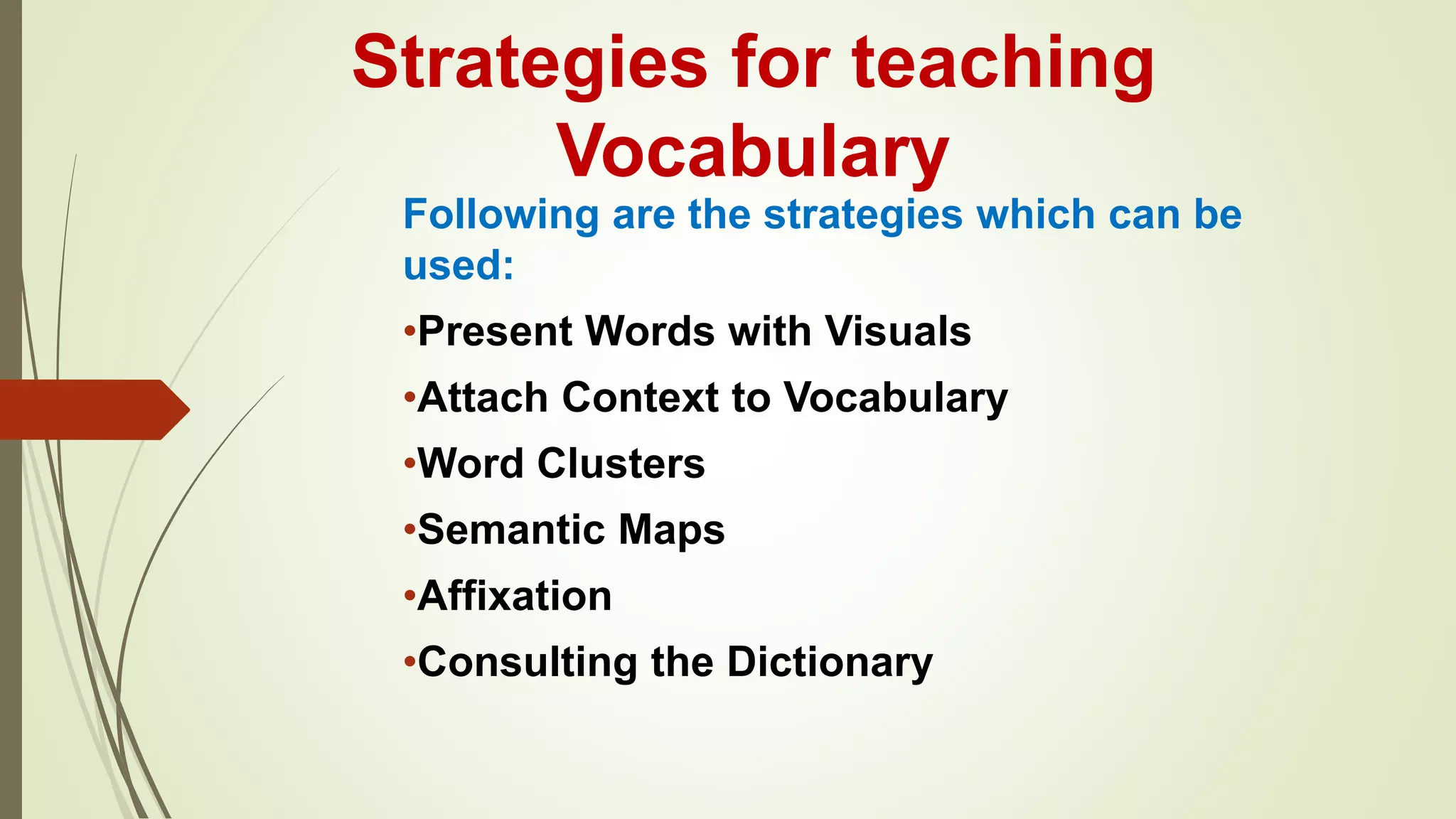 Vocabulary building | PPT
