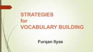 Vocabulary building | PPT