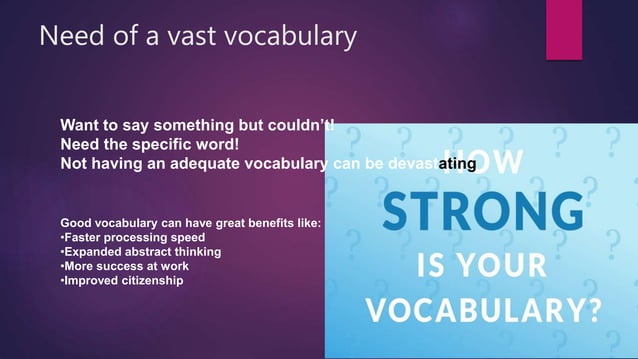 Vocabulary building | PPT