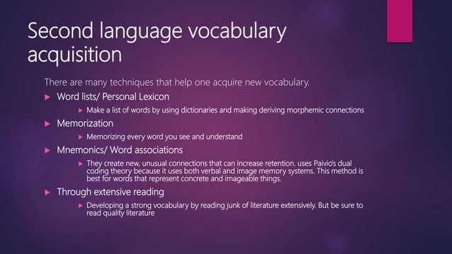 Vocabulary building | PPT