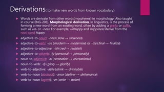 Vocabulary building | PPT