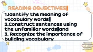 VOCABULARY BUILDING.pptxjdjkjhwefhuehfoihf | PPT