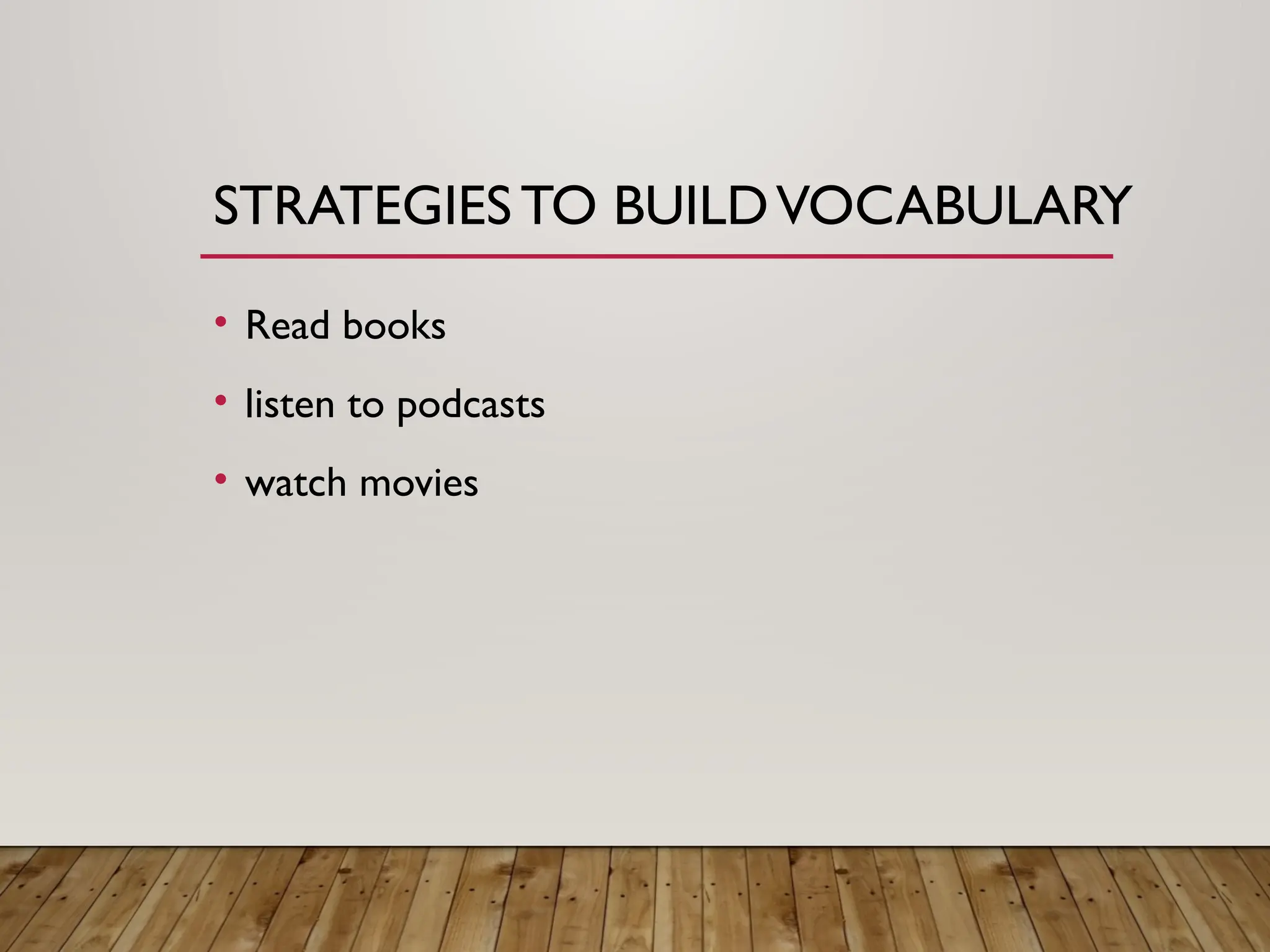 Vocabulary Building in English powerpoint | PPTX