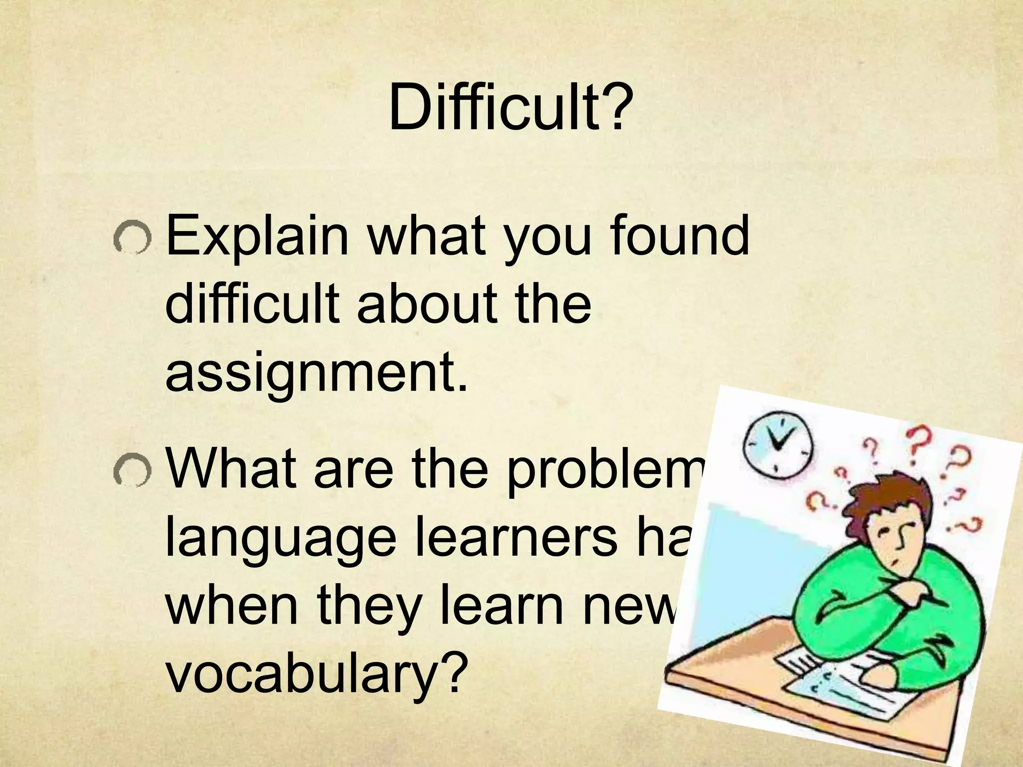 Vocabulary building strategies | PPTX