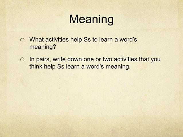 Vocabulary building strategies | PPTX