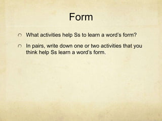 Vocabulary building strategies | PPTX