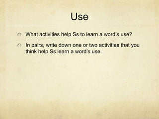 Vocabulary building strategies | PPTX