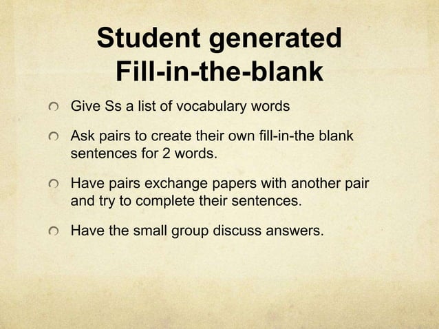 Vocabulary building strategies | PPTX