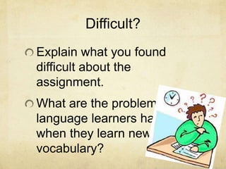 Vocabulary building strategies | PPTX