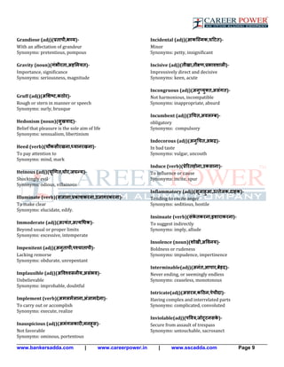 Vocabulary Capsule for competition exams | PDF