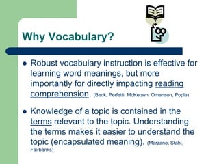 Vocabulary chapter 1 research principles | PPTX