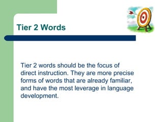 Vocabulary chapter 2 word tiers | PPT