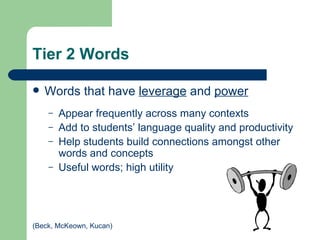 Vocabulary chapter 2 word tiers | PPT