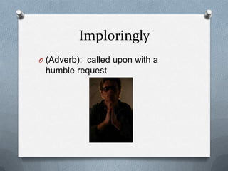 Outsiders chapter 5 vocabulary slideshare | PPTX