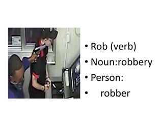 Vocabulary crime | PPTX