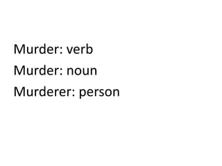 Vocabulary crime | PPTX