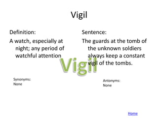 Vigil Definition
