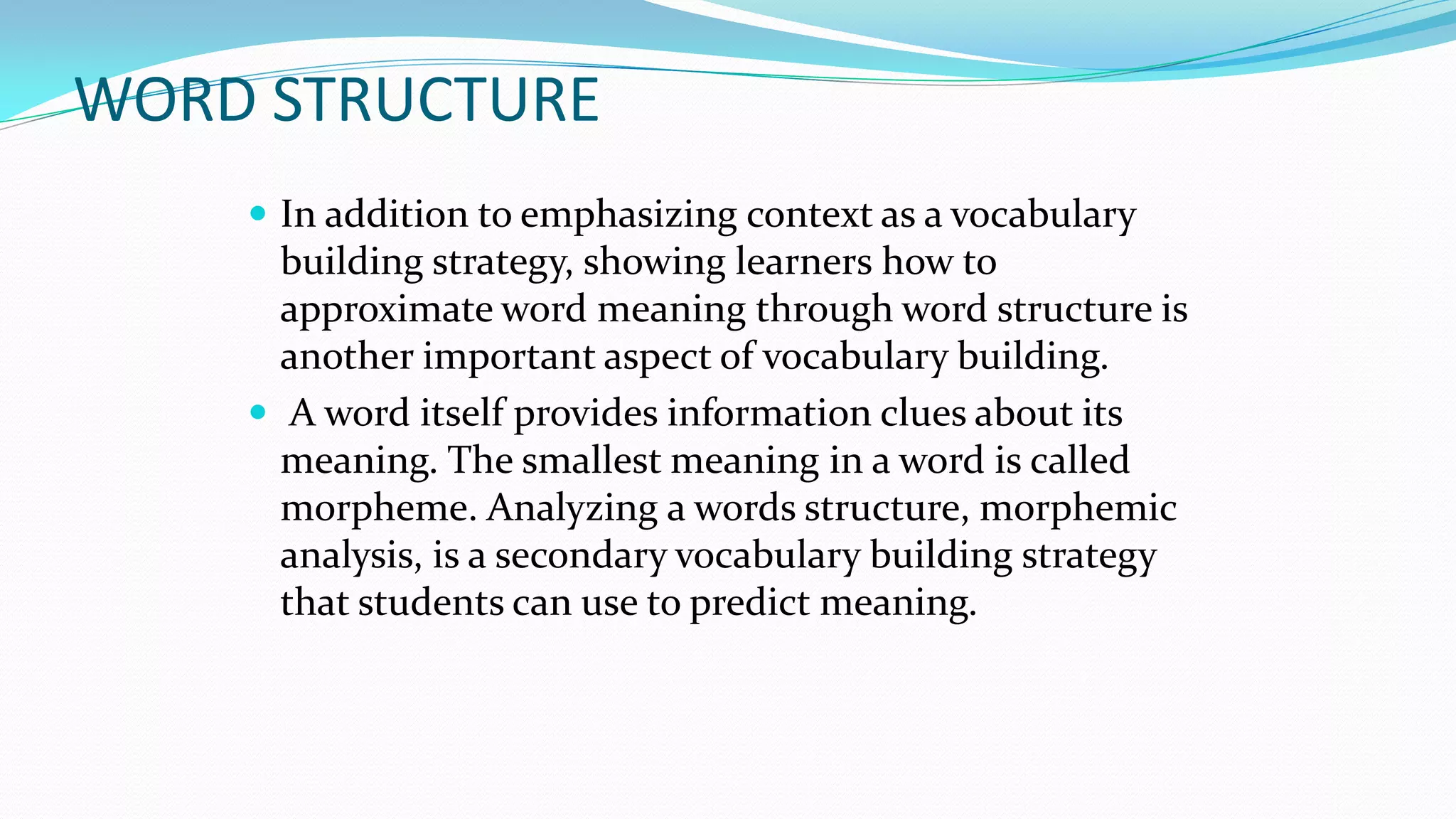 Vocabulary development | PPTX