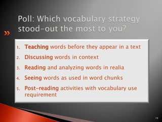 Vocabulary Development For Workplace Communications | PPTX