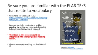 Vocabulary Development tutorial | PPT