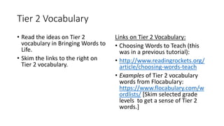 Vocabulary Development tutorial | PPT