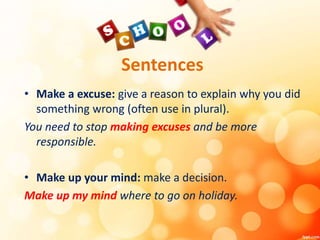 Vocabulary do and make | PPT