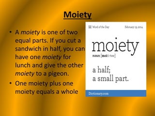 Vocabulary drill: Five words | PPT