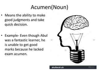 Vocabulary drill and presentation | PPT