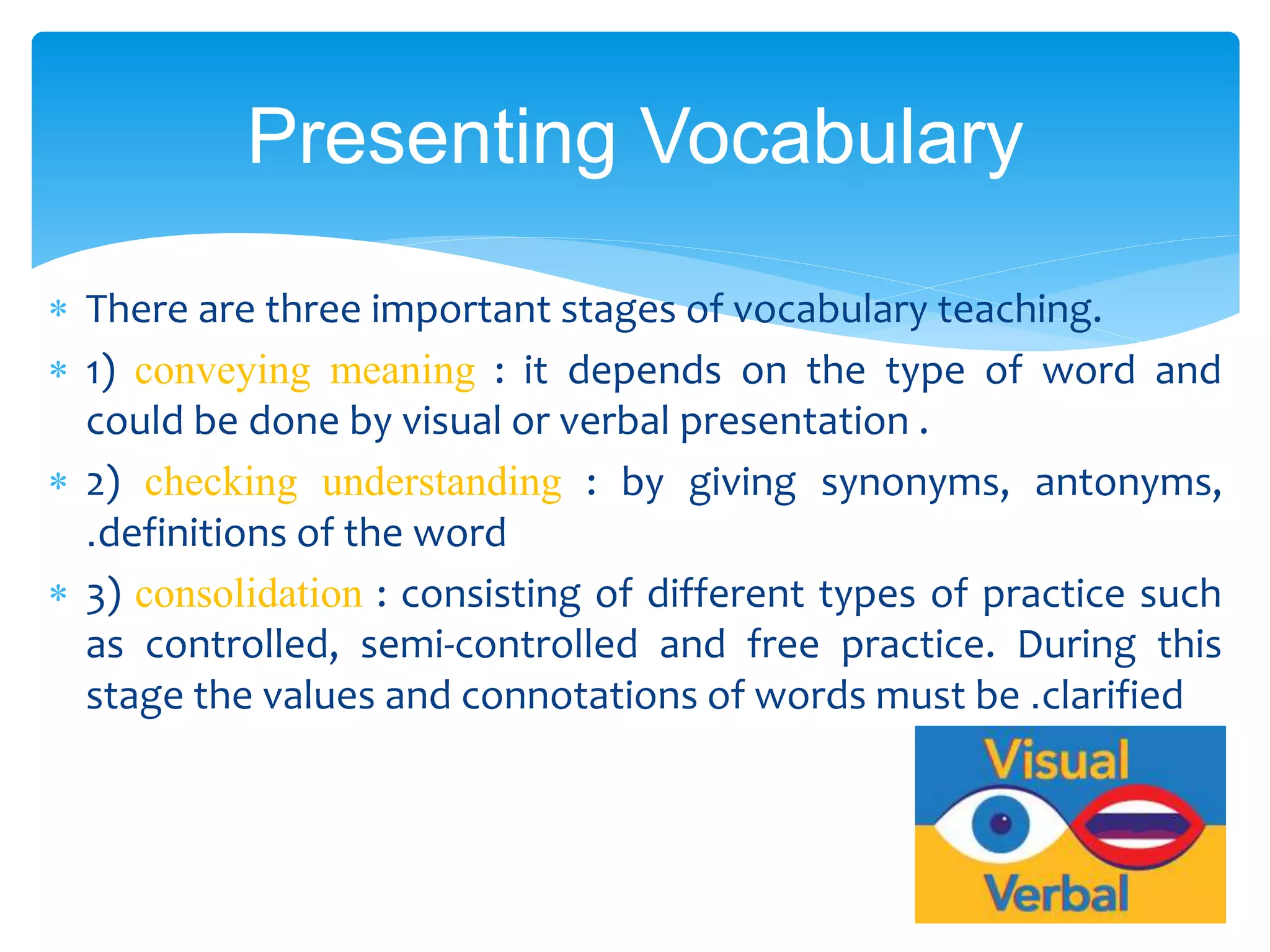Vocabulary | PPTX | Educational Assessment | Education