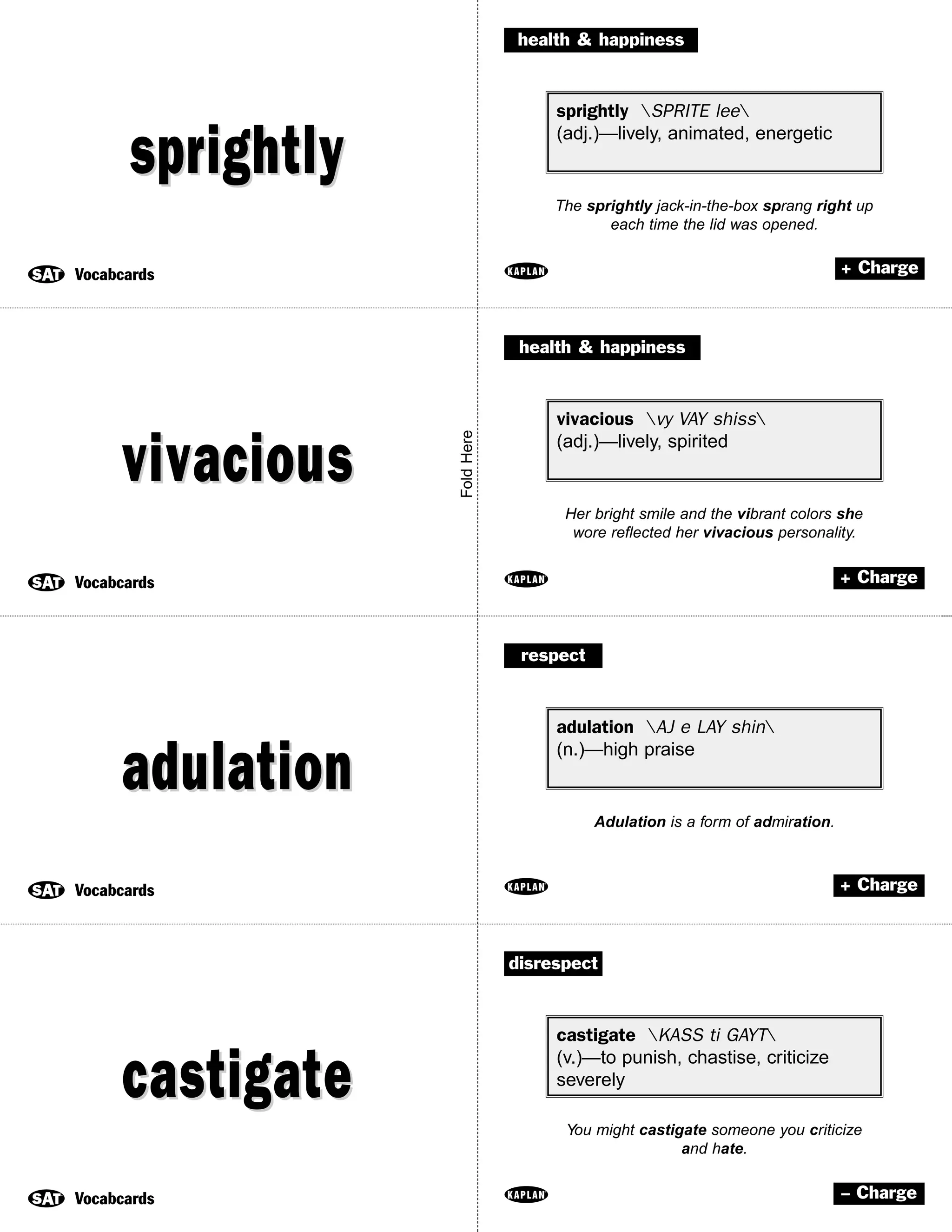 Vocabulary flashcards | PDF