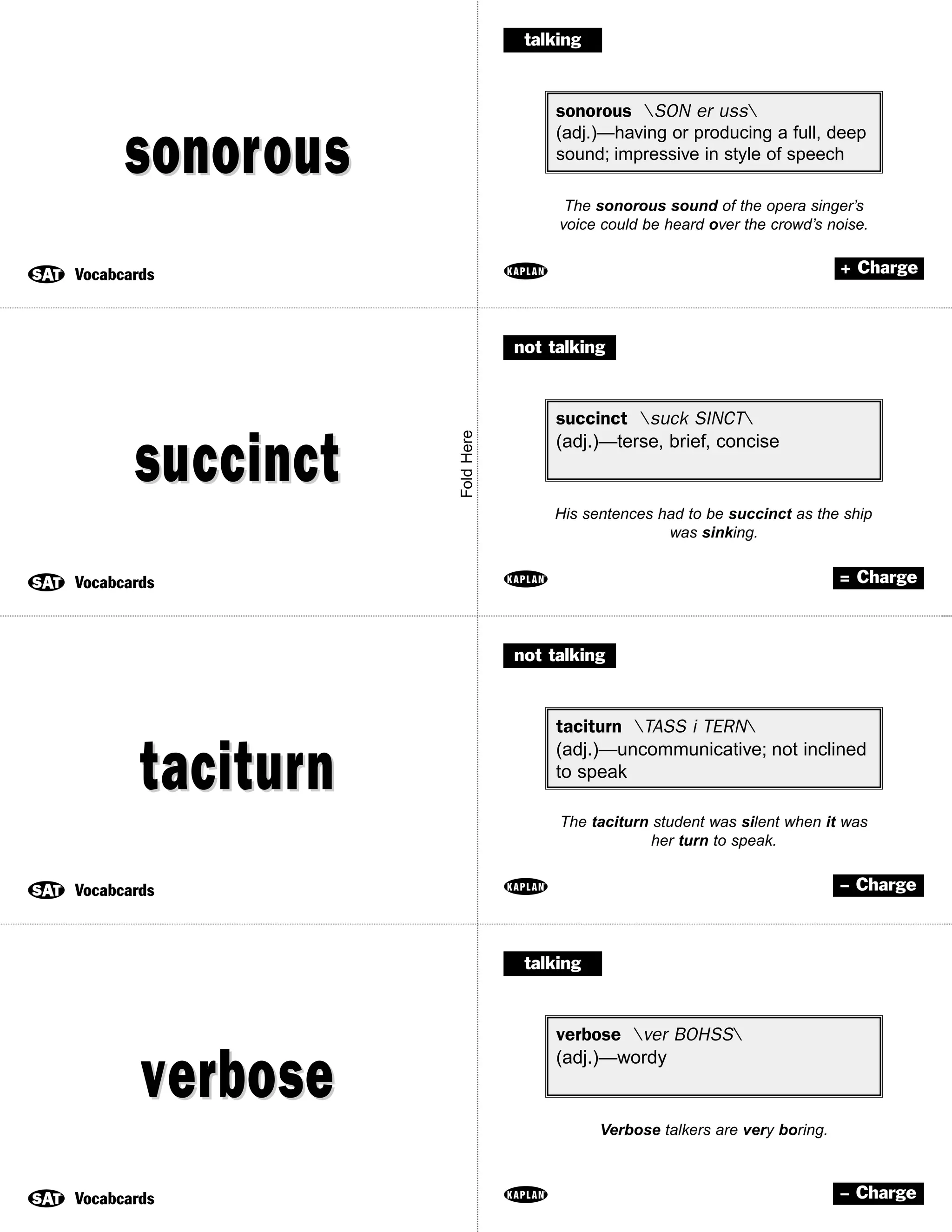 Vocabulary flashcards | PDF