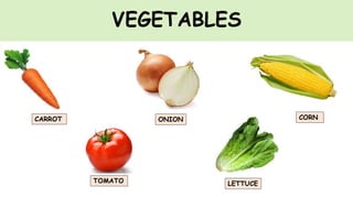 Vocabulary food | PPTX