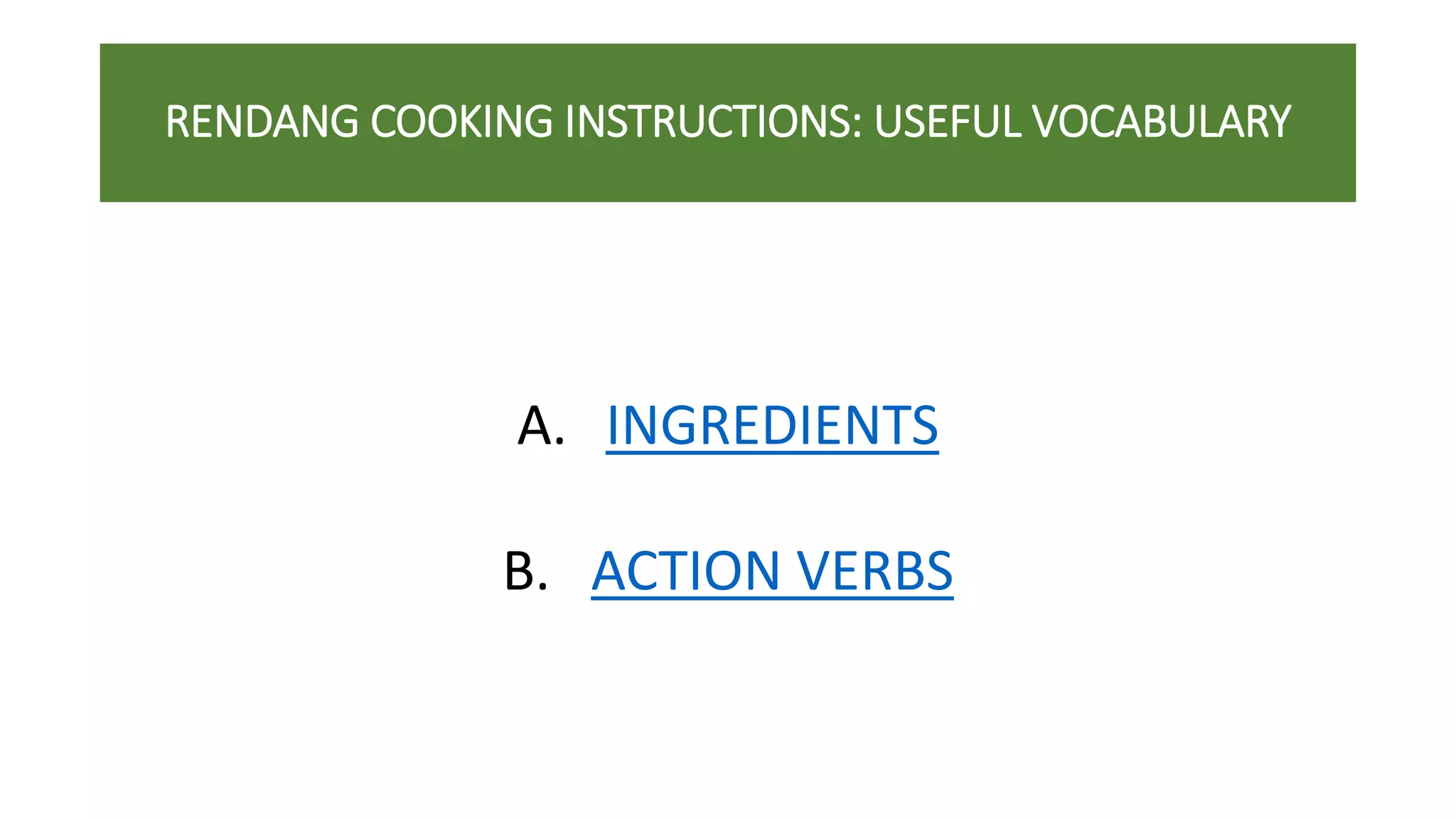 English for Cooks | PPTX | Cooking | Food & Drink