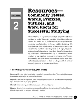 Vocabulary for civil service tests manteshwer | PDF