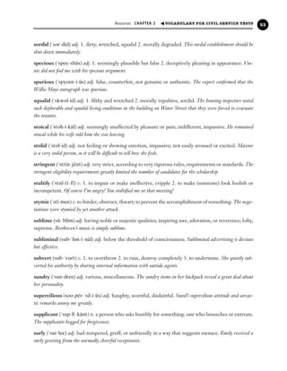 Vocabulary for civil service tests manteshwer | PDF