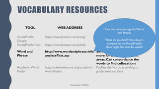 Vocabulary for English Learners | PDF